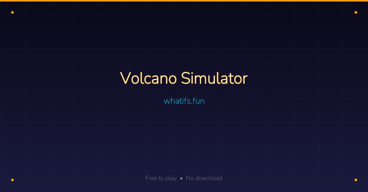 Volcano Simulator — Free Online Volcanic Eruption Simulation | whatifs.fun